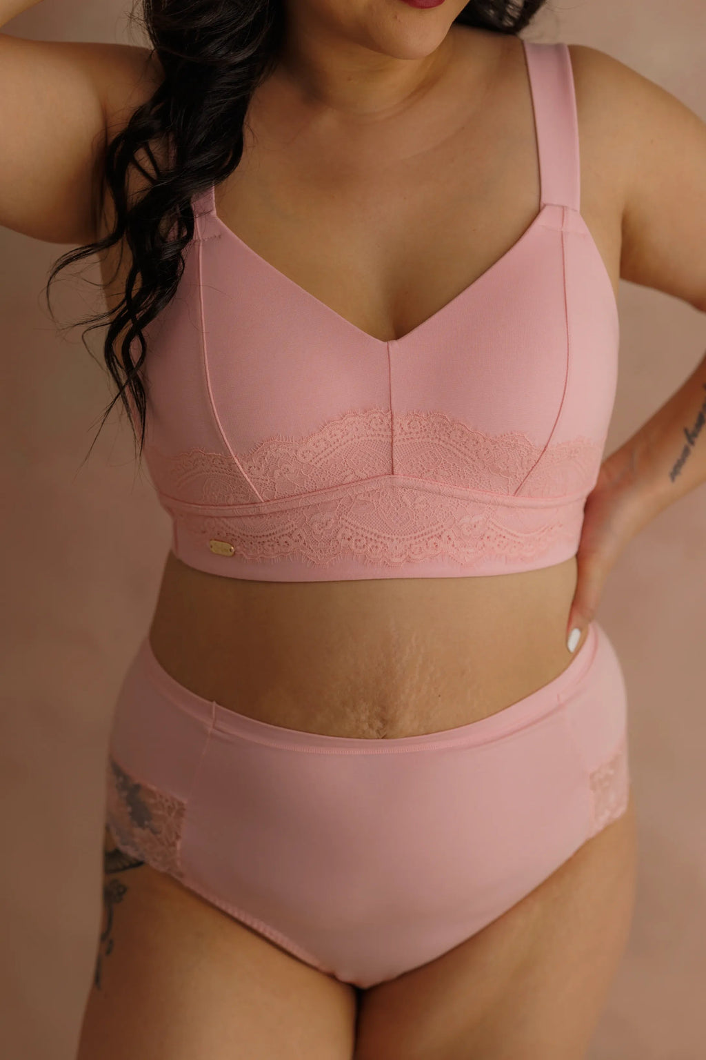 Amanda Basic Bra Big Cup - Tickled Pink – Careless