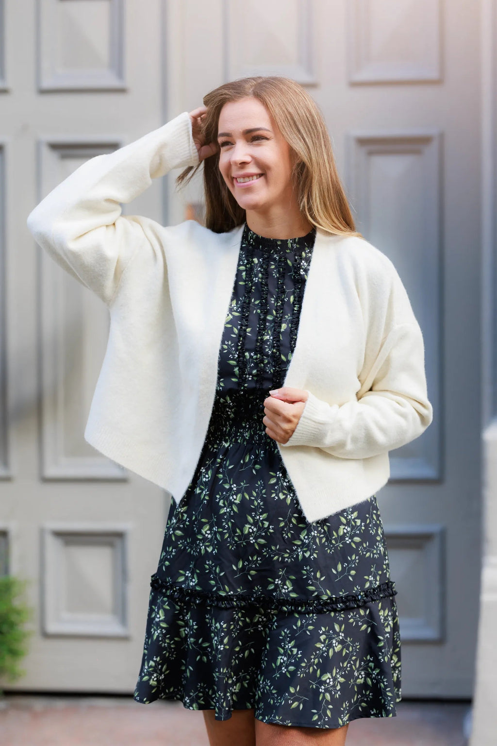 Lene Cardigan - Hvit – Careless