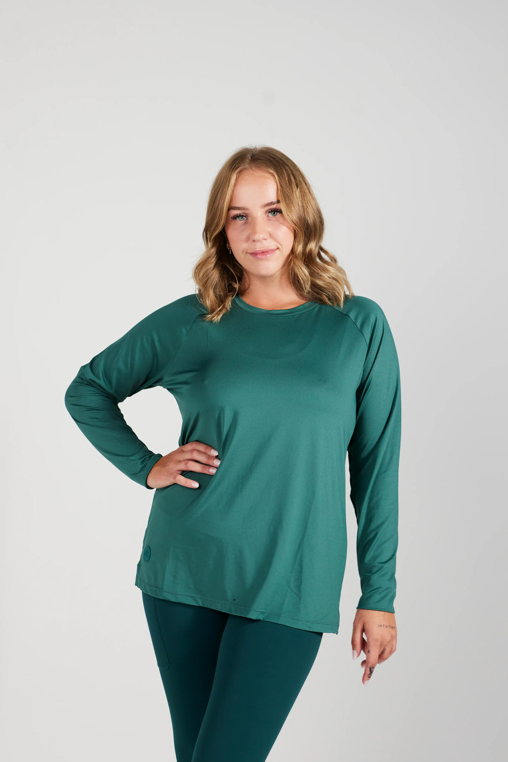 Active loose fit long sleeve - Mallard Green – Careless