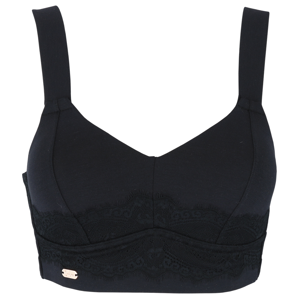 Amanda Basic Bra Big Cup - Black Onyx – Careless