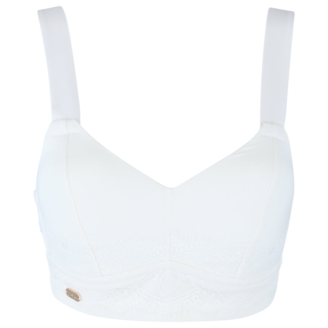 Amanda Basic Bra Big Cup - Bright White – Careless